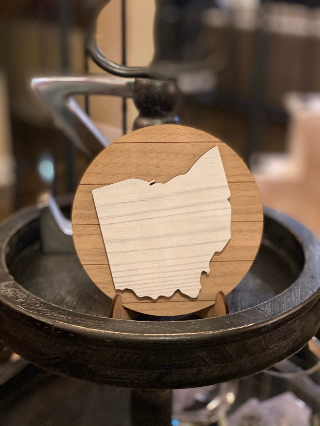State of Ohio Sign, Great for Desks, Tiered Trays, Tables, Shelves ...