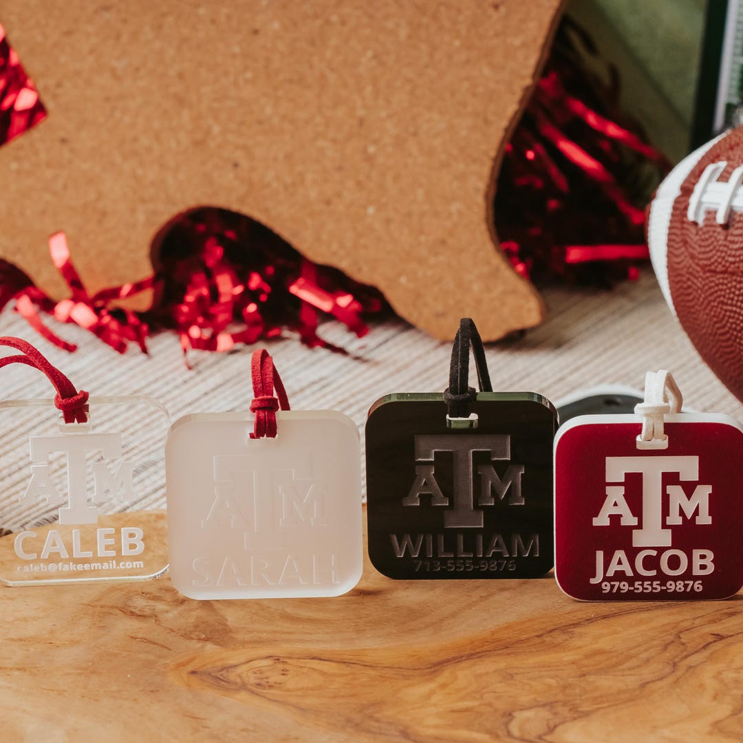 Texas A&M Personalized Luggage Tag, Officially Licensed TAMU Custom ...
