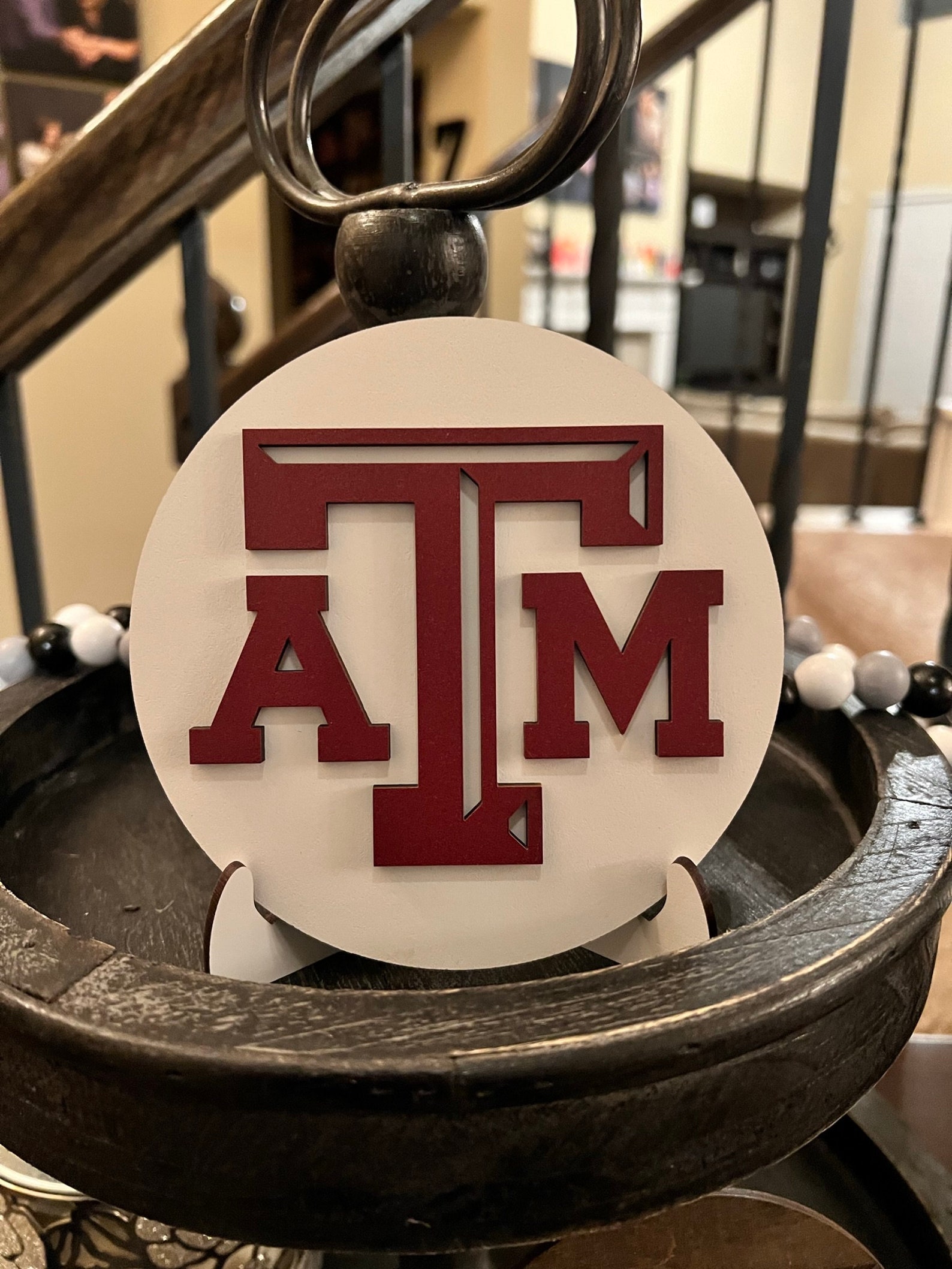 Texas A&M Wood Sign, Officially Licensed TAMU Sign, Custom Ring Dunk ...
