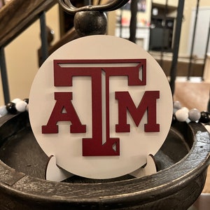 Texas A&M Wood Sign, Officially Licensed TAMU Sign, Custom Ring Dunk ...