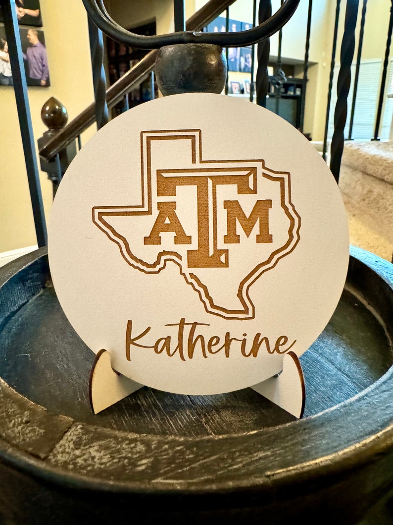 Texas A&M Lone Star Wood Sign, Officially Licensed Aggie Sign ...