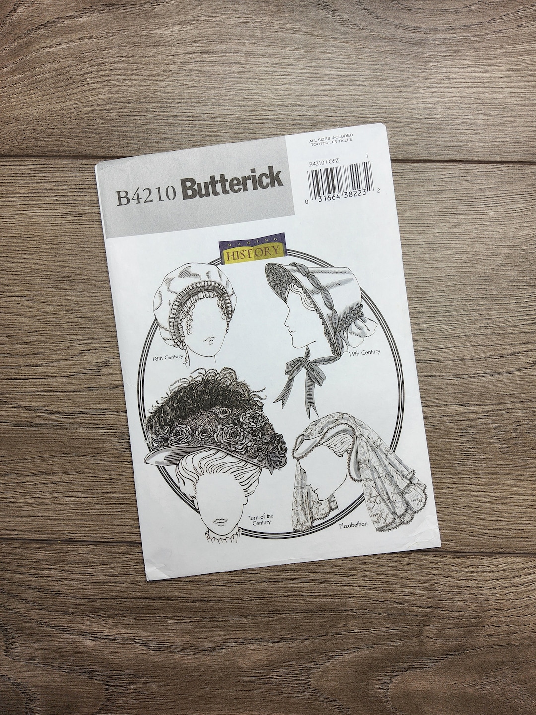 Historical Hats Sewing Pattern Sz S-L Butterick B4210 - Etsy