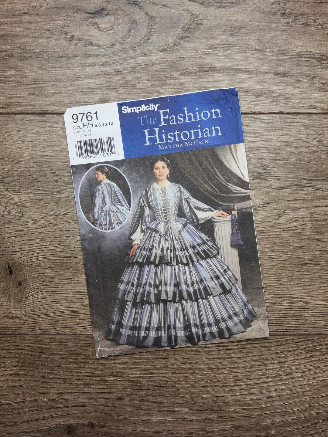 Civil War Era Two Piece Gown Costume Sewing Pattern Sz 6-12 Simplicity ...