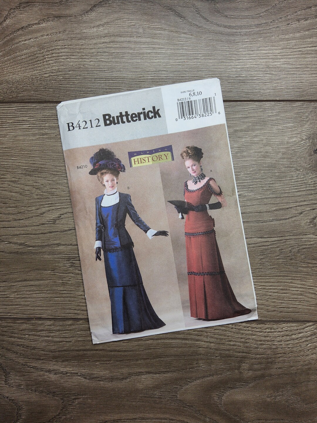 Victorian Dress and Jacket Costume Sewing Pattern Sz 6-10 Butterick ...