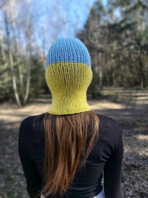 Face Mask Ukrainian Balaclava Hat Knit Balaclava Wool Helmet - Etsy UK