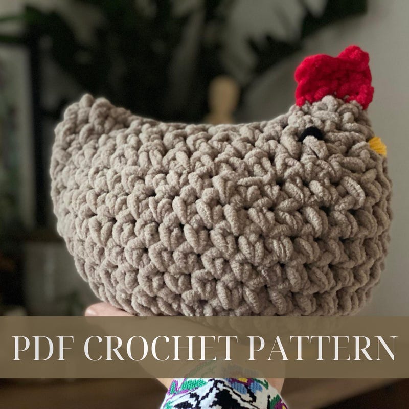 Crochet Large Chicken Pattern - Etsy
