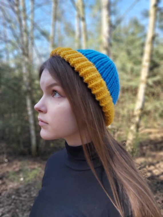 I Stand With Ukraine Ukrainian Hat Ukrainian Symbol Knit Hat | Etsy