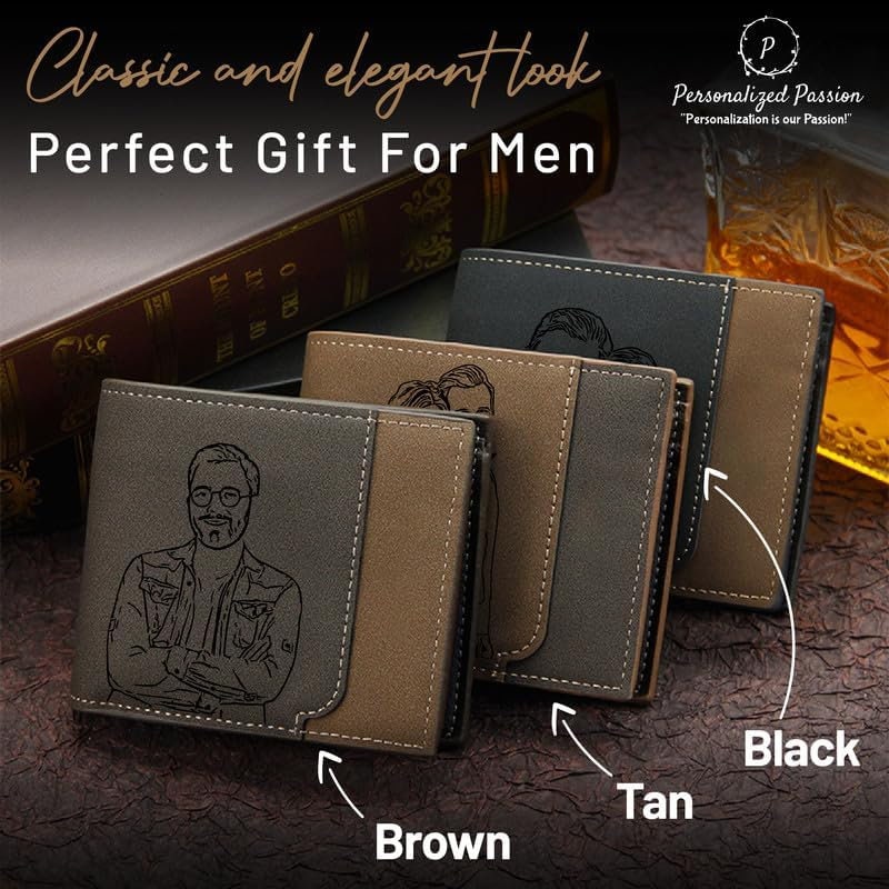 Personalized Wallets for Men With Name & Photo - Luxurious and Durable ...