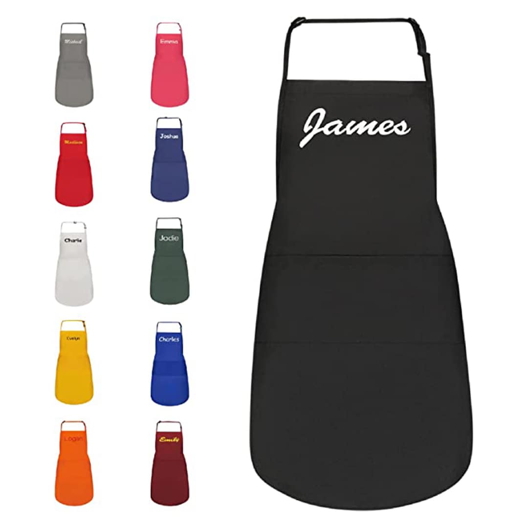 Personalized Aprons for Men and Women - Custom Apron With Embroidered ...