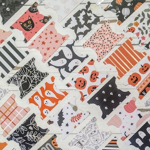 12 Halloween Tab Dividers Double-sided, Halloween Dividers, Halloween ...