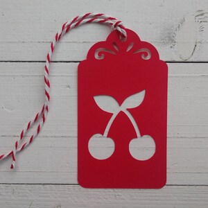 Cherry Tags, Cherry Gift Tags, Baked Goods Tag, Baked Goods Gift Tag ...