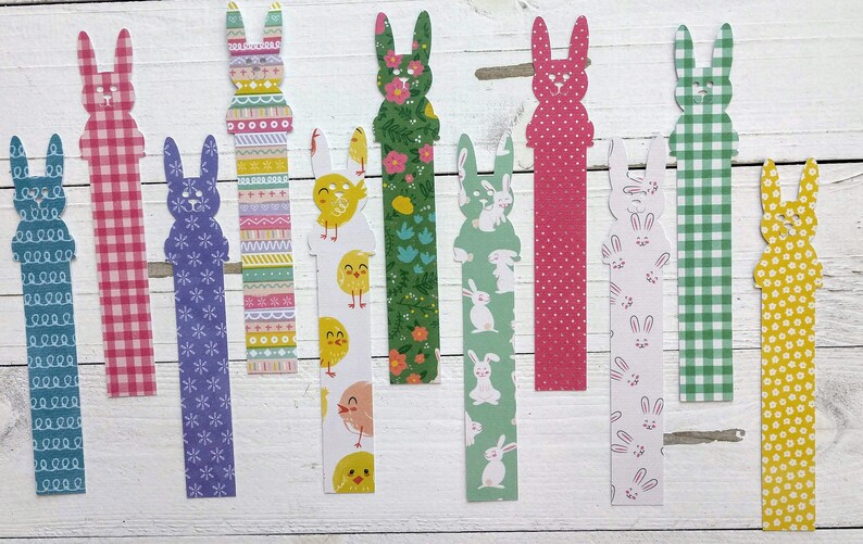Easter Bunny Bookmark Easter Bookmark Bookmark Book Lover - Etsy