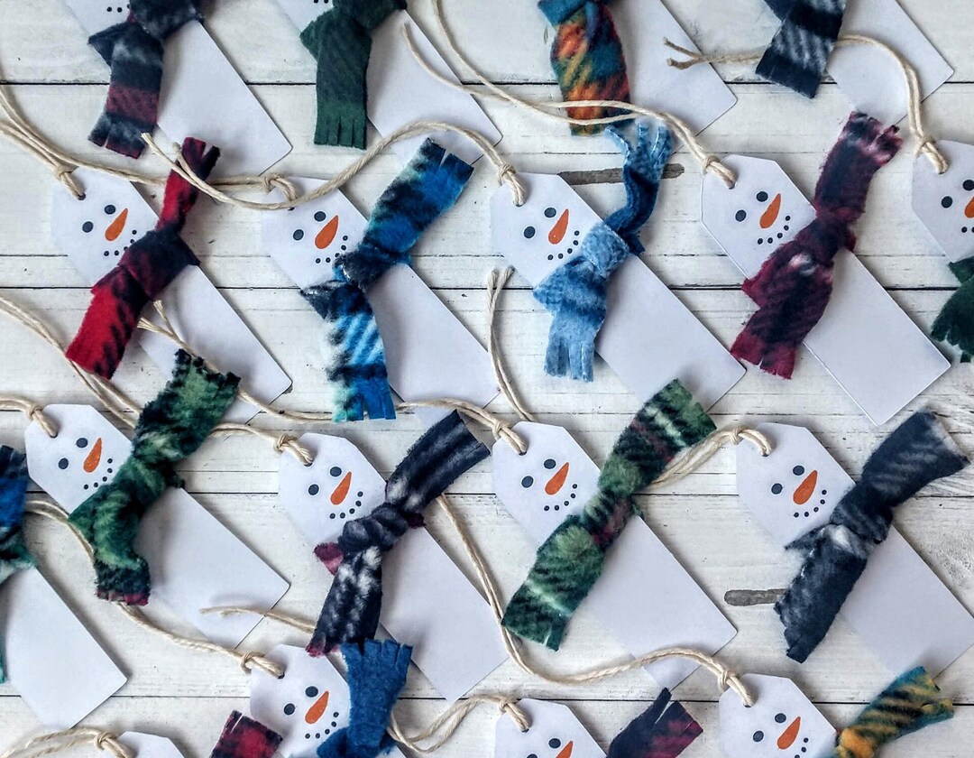 Snowman Gift Tags: Christmas Gift Tags, Holiday Party Favor or Treat ...