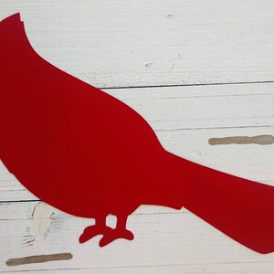 10 Red Cardinal Die Cuts in 4", 6" or 8", Cardinal Cutouts for Memorial ...