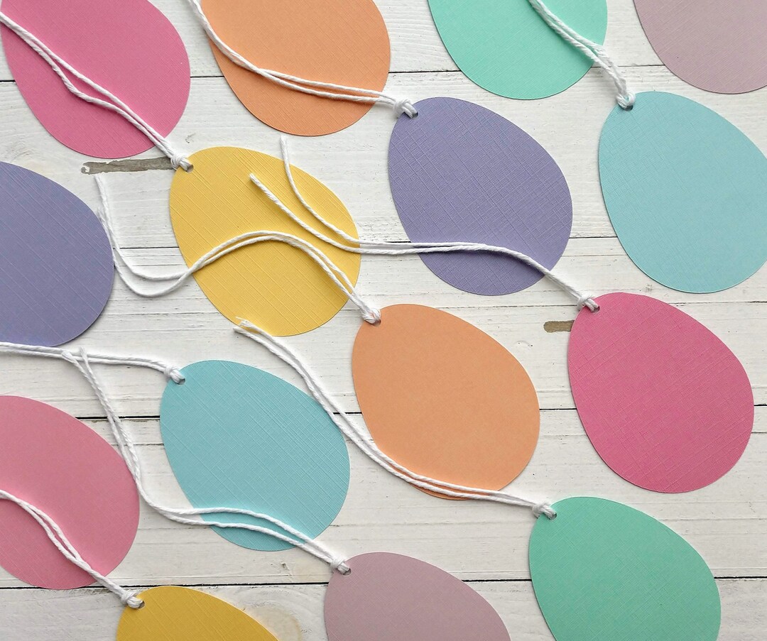 Pastel Easter Egg Gift Tags, Easter Gift Tag, Easter Tags, Egg Gift ...