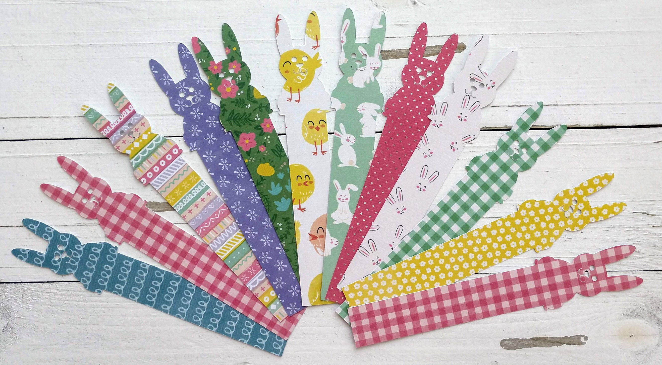 Easter Bunny Bookmark Easter Bookmark Bookmark Book Lover | Etsy