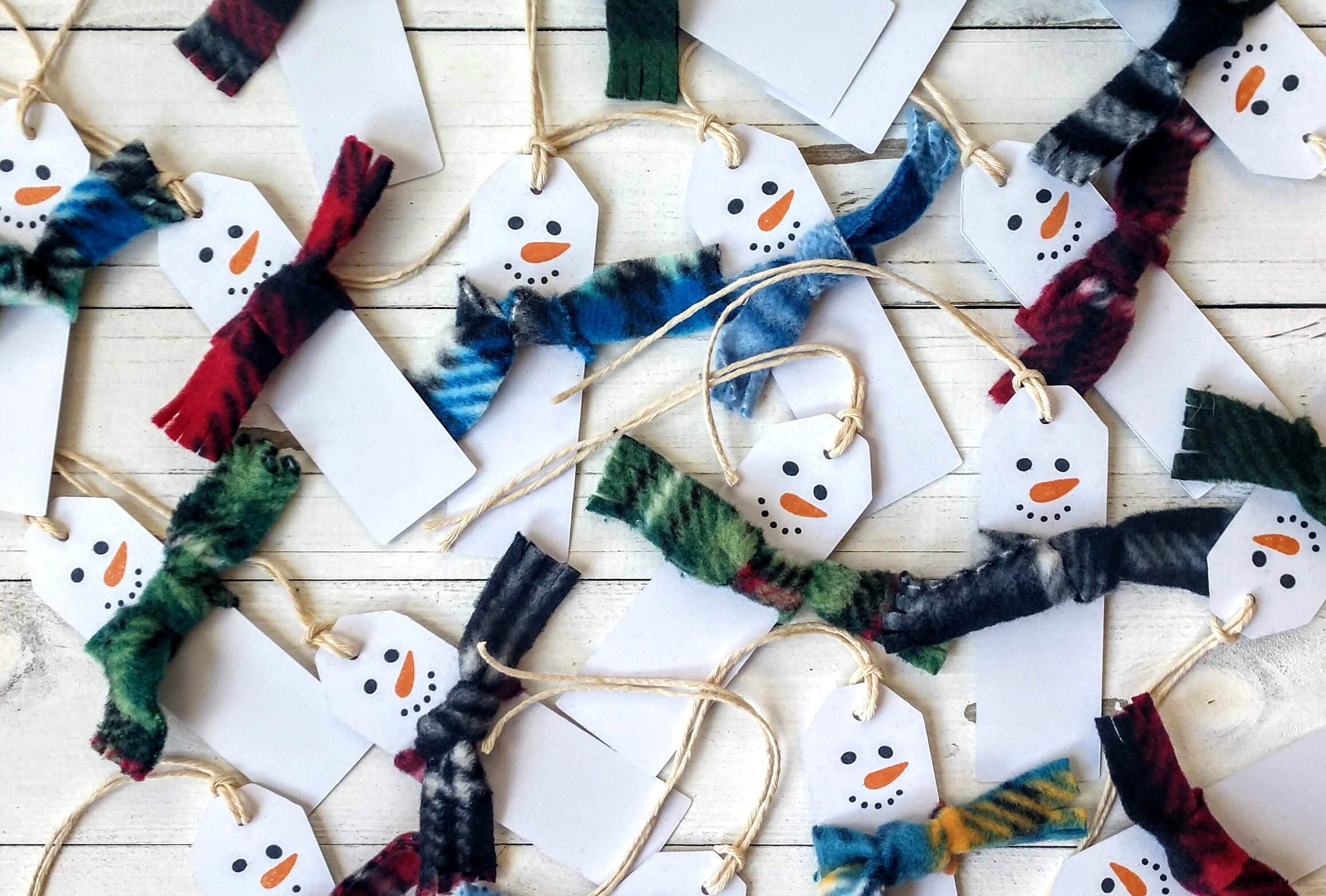 Snowman Gift Tags: Christmas Gift Tags, Holiday Party Favor or Treat ...