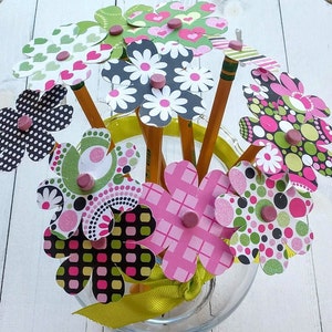 Flower Pencil Topper, Pencil Topper, Valentine's Day Gift, Valentine's ...
