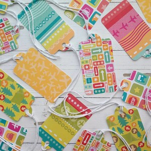 Travel Gift Tags, Travel Tags, Map Tags, Map Gift Tags, Party Favor Tag ...