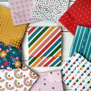 5 Decorative Matchbook Notepads, Mini Notepad, Party Favor, Table Favor ...