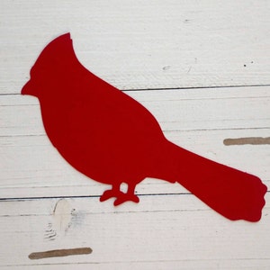 10 Red Cardinal Die Cuts in 4", 6" or 8", Cardinal Cutouts for Memorial ...