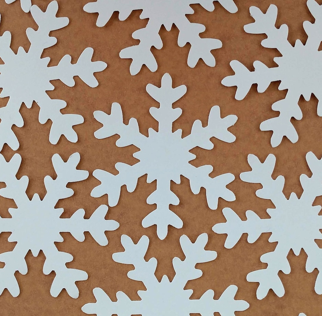 25 Snowflake Die Cuts, Cutouts for Banners, Bulletin Boards, Gift Tags ...