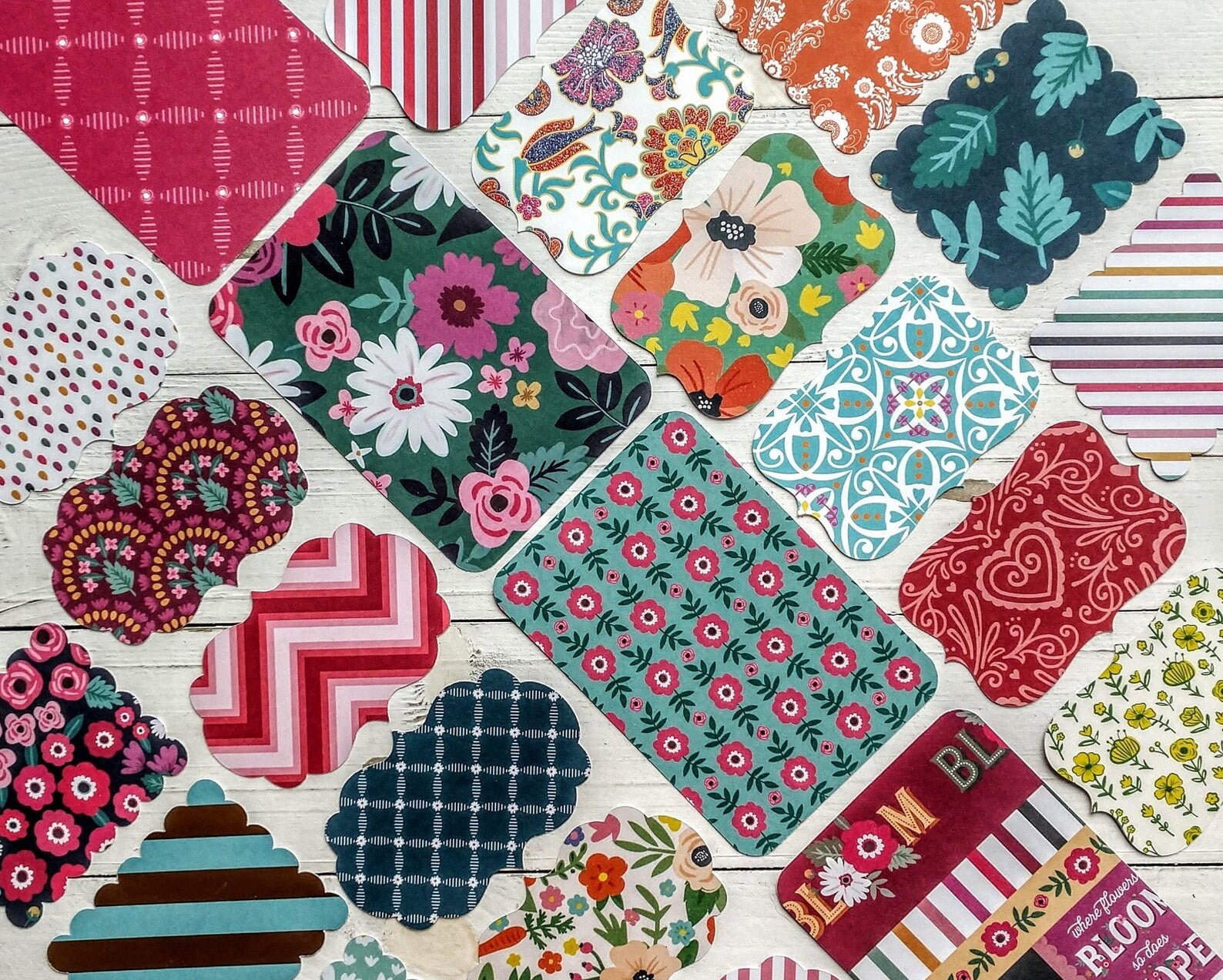 Tab Dividers Single-Sided Junk Journal Tabs Smash Book Tabs | Etsy