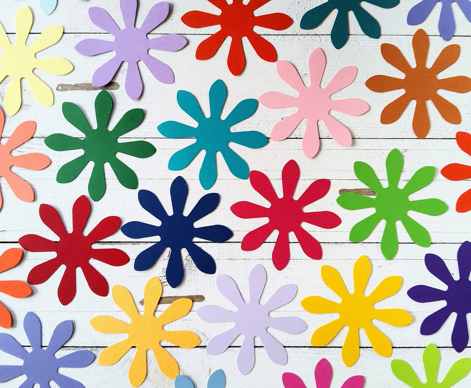 Colorful Daisy Flower Cutouts: Craft Projects, Card Marking & More, Set ...
