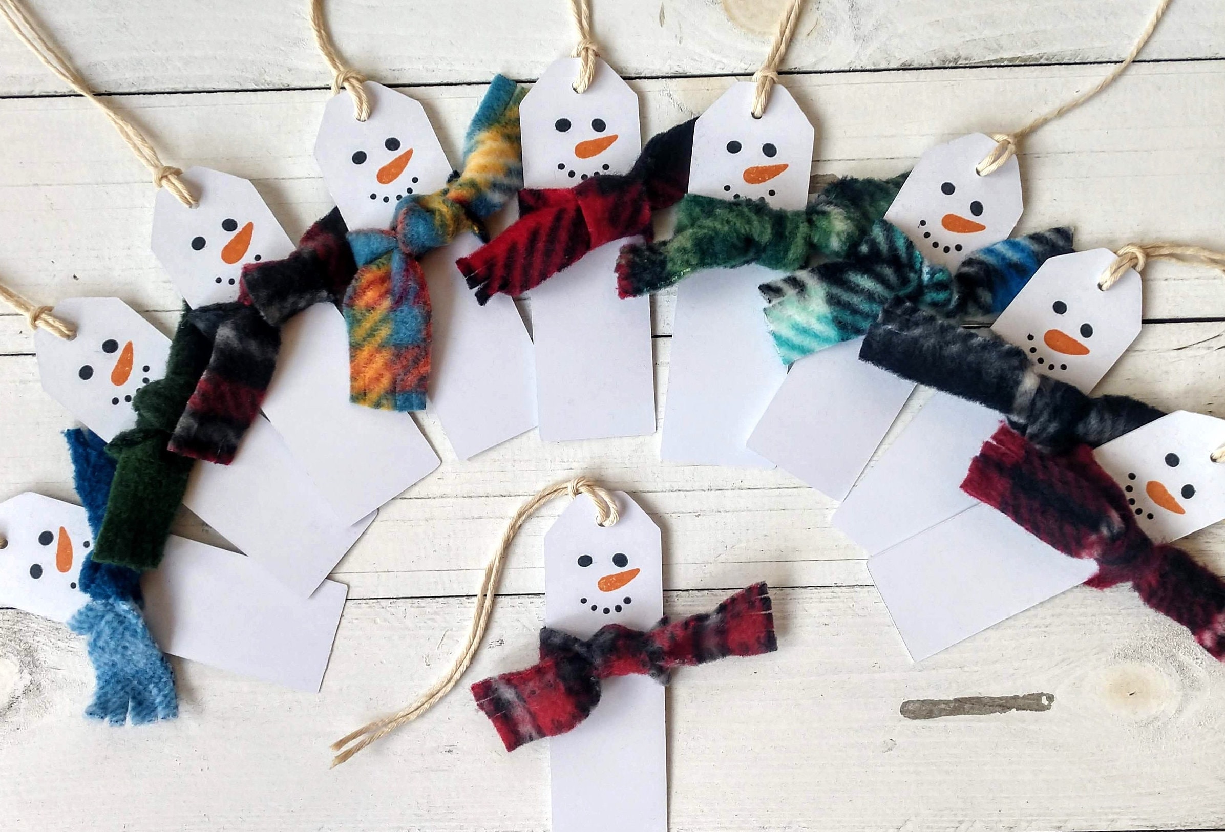 10 Snowman Gift Tags Christmas Gift Tags Holiday Gift Tags | Etsy