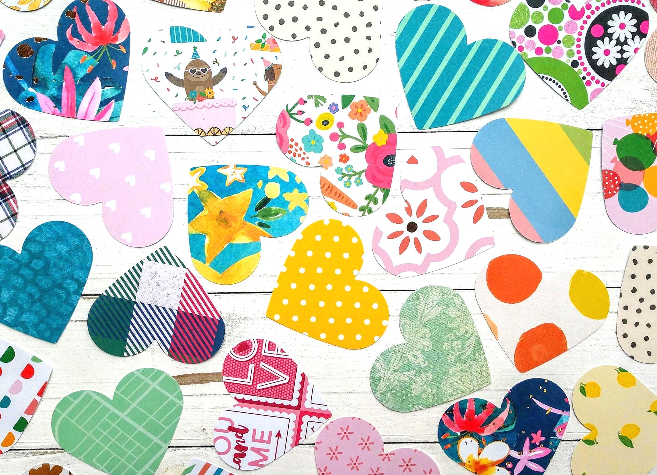 Patterned Heart Cutouts: Craft Projects, Card Making, Table Scatter ...