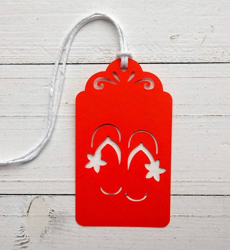 Flip Flop Gift Tags Flip Flops Summer Gift Tags Pool Party - Etsy
