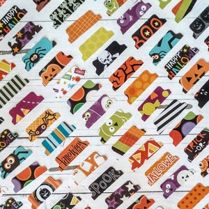 24 Halloween Tab Dividers Double-sided, Junk Journal Tabs, Smash Book ...