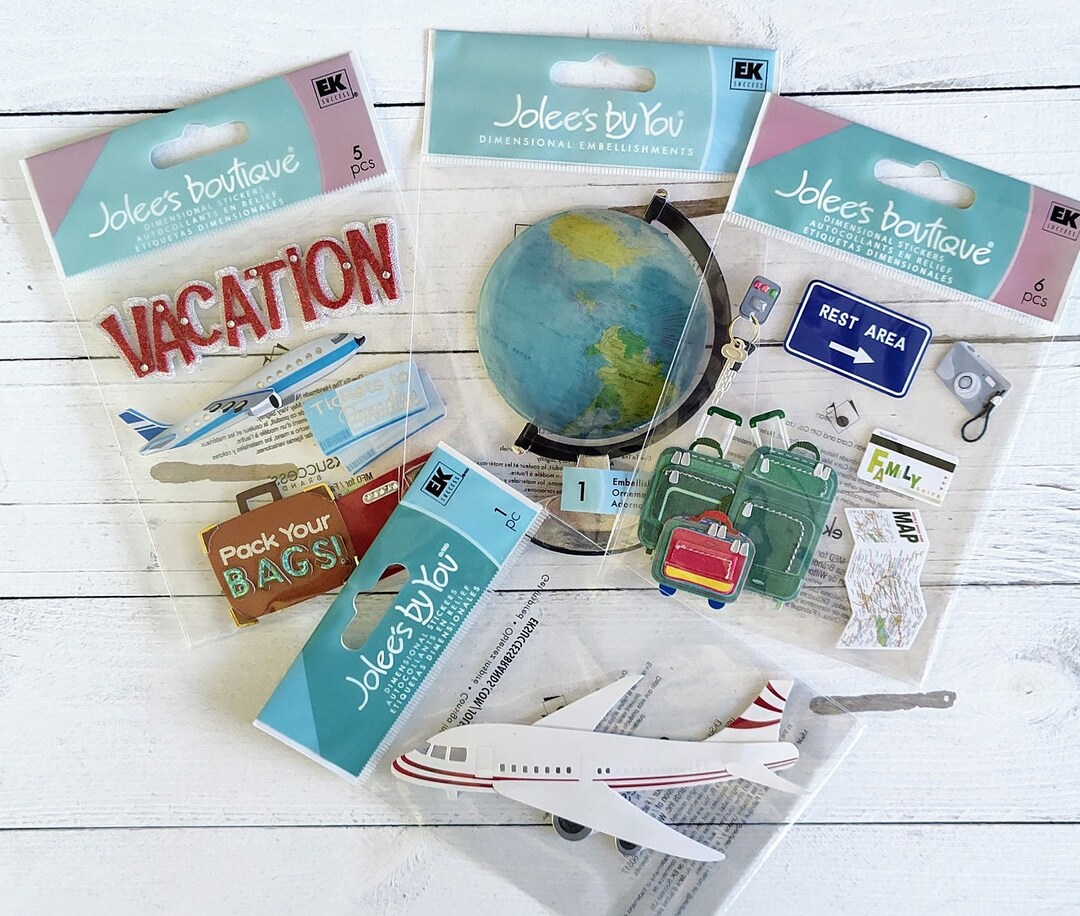 Jolee's Boutique Travel Stickers, Scrapbook, Junk Journal and Card ...