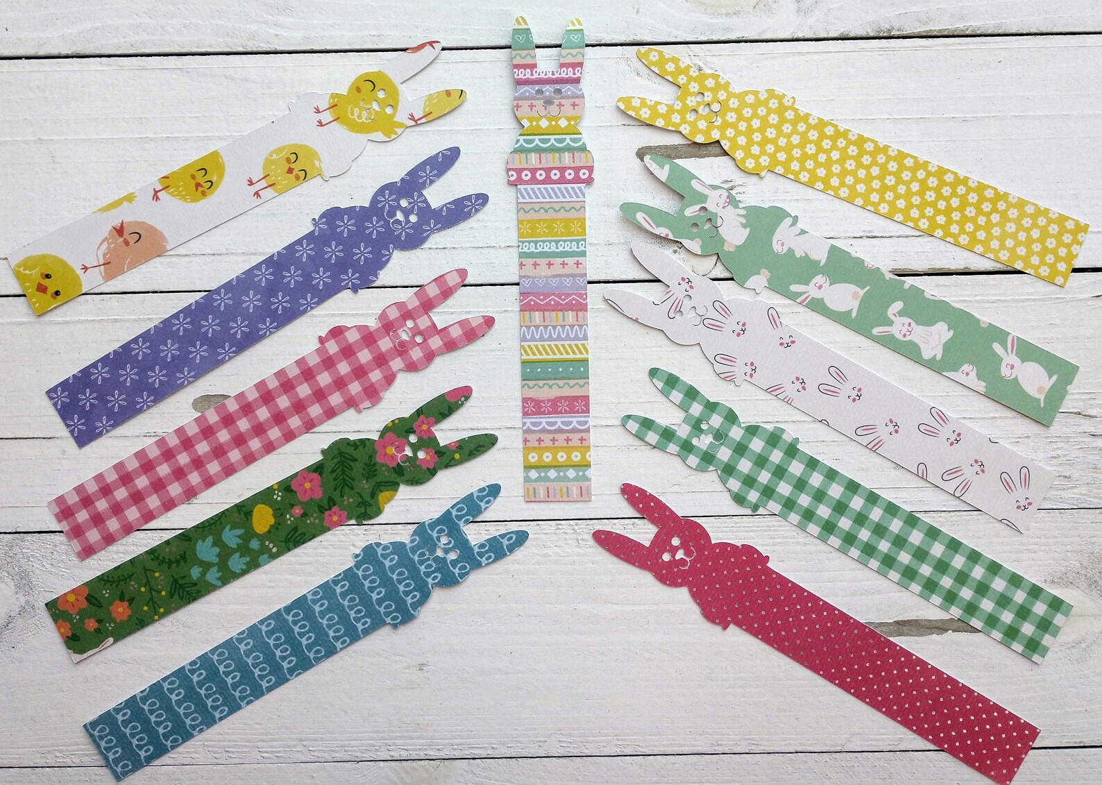 Easter Bunny Bookmark Easter Bookmark Bookmark Book Lover - Etsy