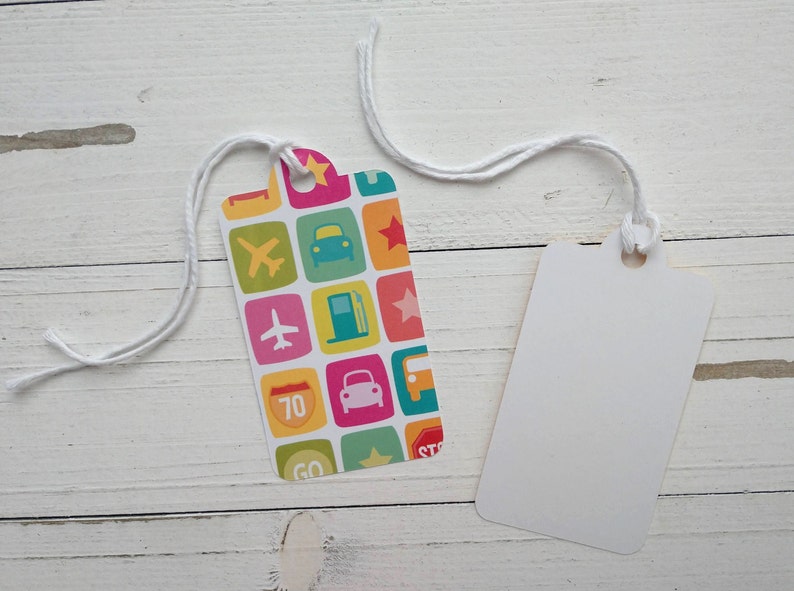 Travel Gift Tags Travel Tags Map Tags Map Gift Tags Party - Etsy