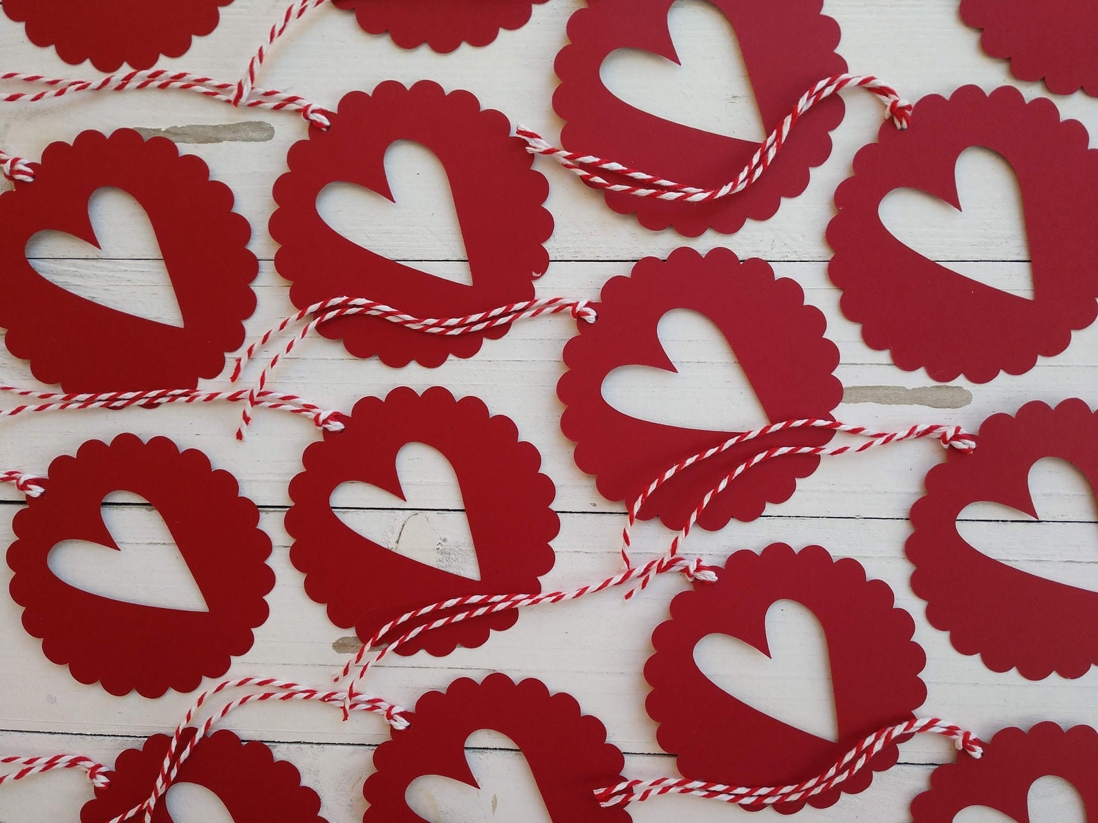 Mini Heart Note Cards: Patterned Love Notes, Set of 10 - Etsy