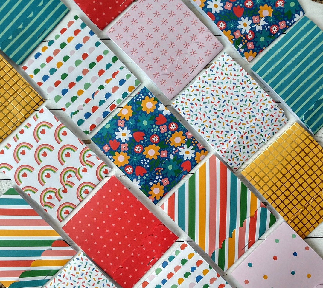 5 Decorative Matchbook Notepads, Mini Notepad, Party Favor, Table Favor ...