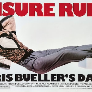 Authentic Ferris Bueller's Day off Leisure Rules Movie Poster ...