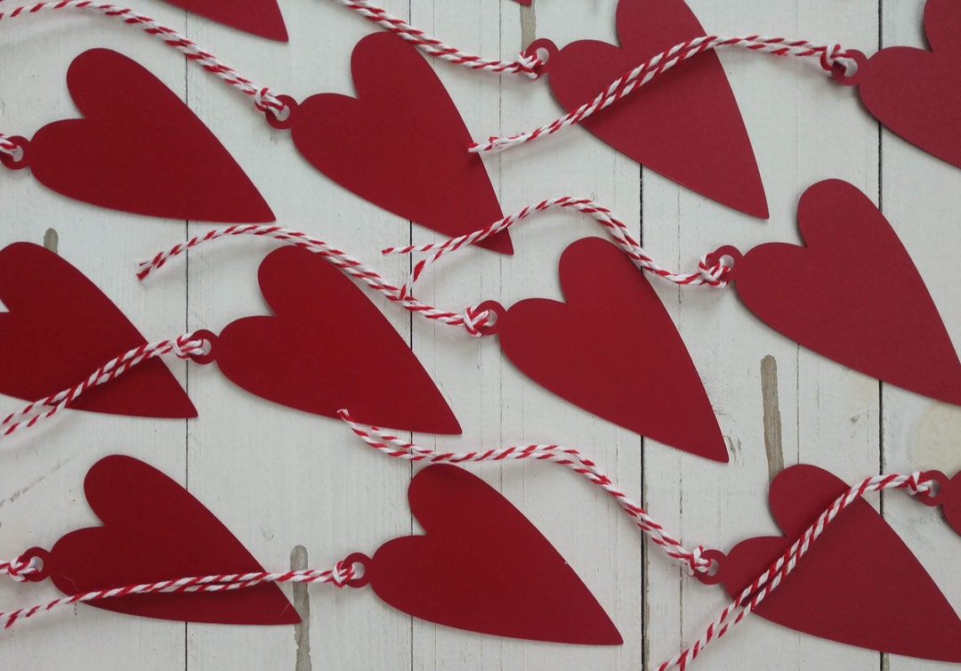 Heart Gift Tag, Heart Tag, Red Heart Gift Tag, Love Gift Tag, Love Tag ...