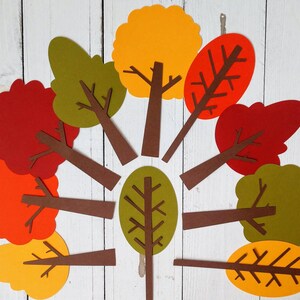 Seasonal Tree Die Cuts, Cutouts for Banners, Bulletin Boards, Table ...
