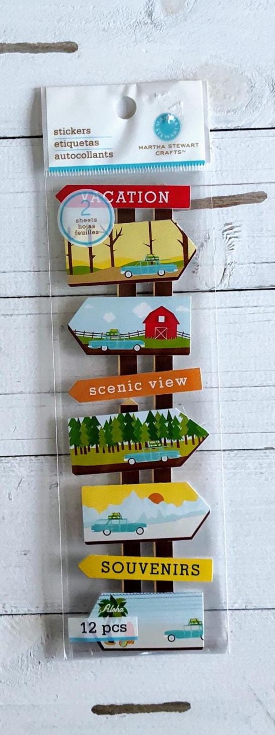 Martha Stewart Vacation Stickers, Scrapbook, Junk Journal and Card ...