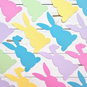 Easter Bunny, Egg & Chick Die Cuts, Spring Table Scatter, Easter Decor ...