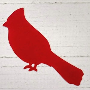 Red Cardinal Die Cuts: Memorial Cutout Decor, Memory Boards, Scrapbooks ...