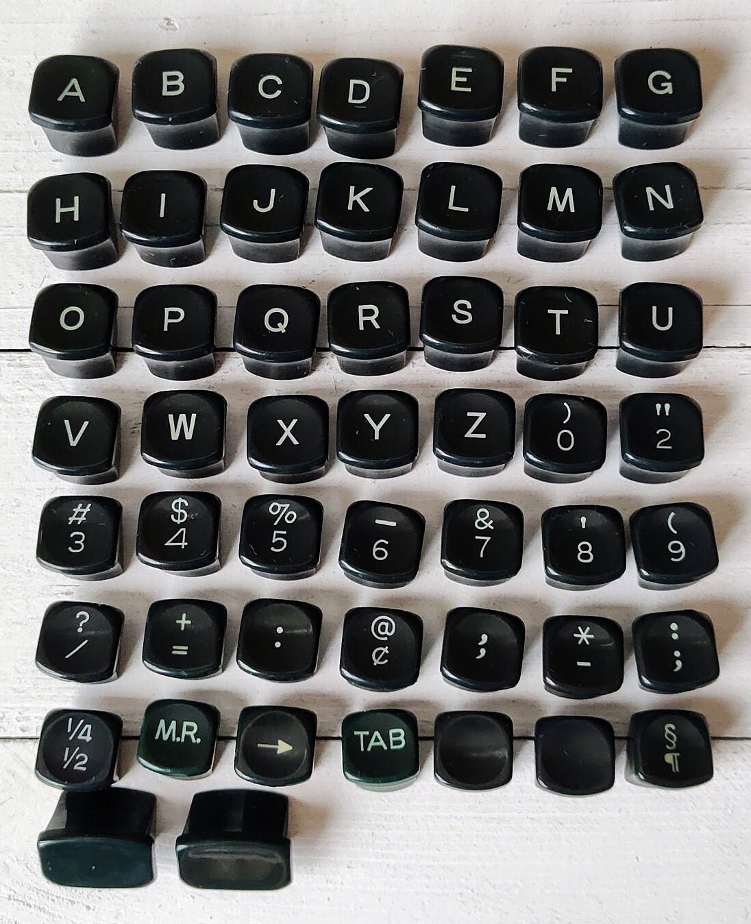 Vintage Remington Typewriter Keys, Office Riter Model From 1955, Serial ...