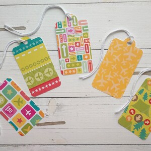 Travel Gift Tags, Travel Tags, Map Tags, Map Gift Tags, Party Favor Tag ...