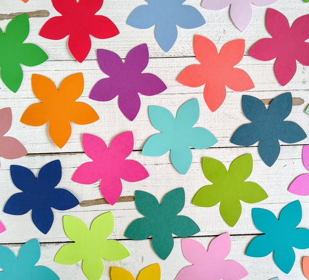 Colorful Flower Cutouts: Craft Projects, Confetti, Card Making & More ...