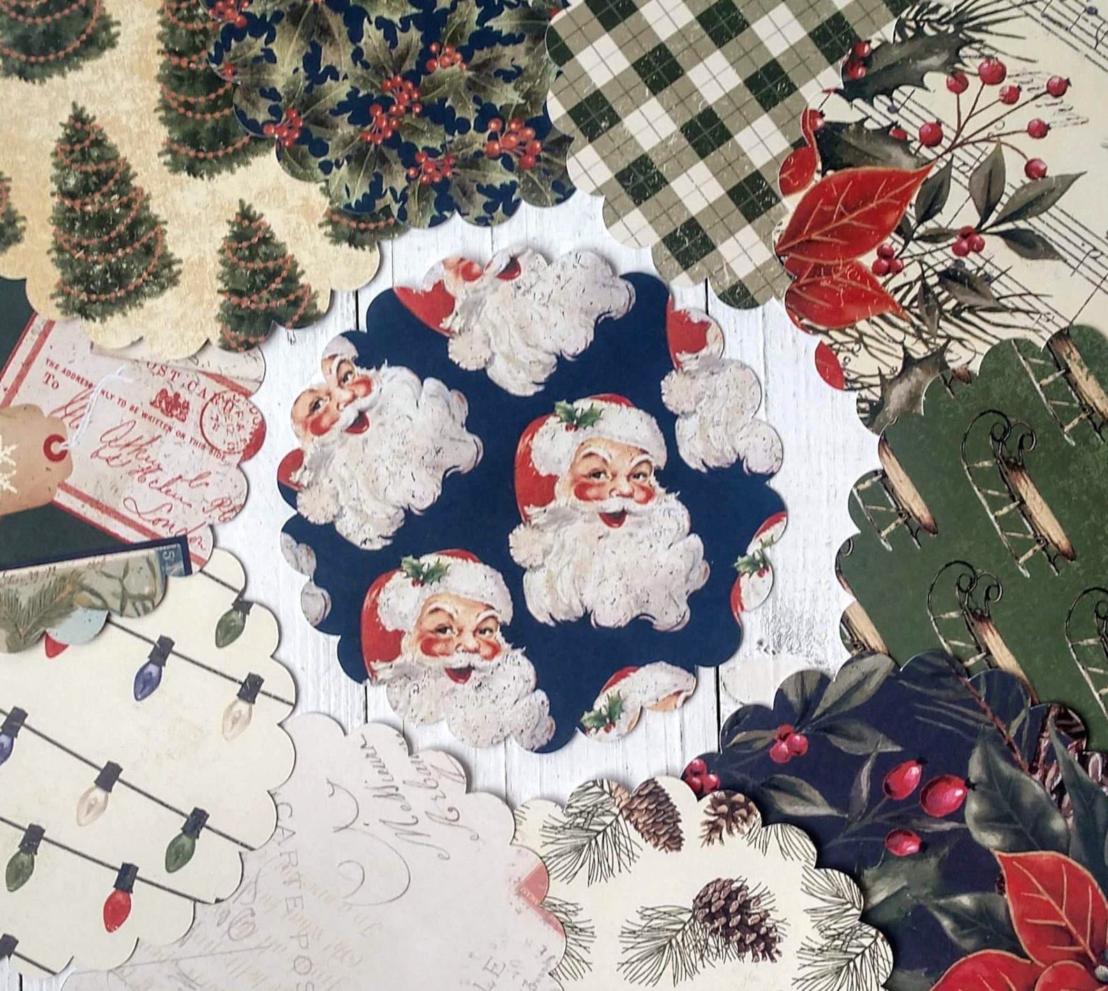 10 Christmas Coasters Holiday Coasters Holiday Party - Etsy