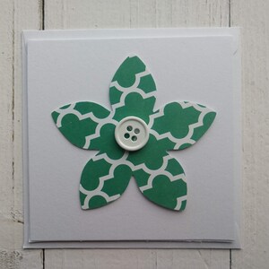 Mini Flower Note Card Floral Note Card Note Card Enclosure | Etsy