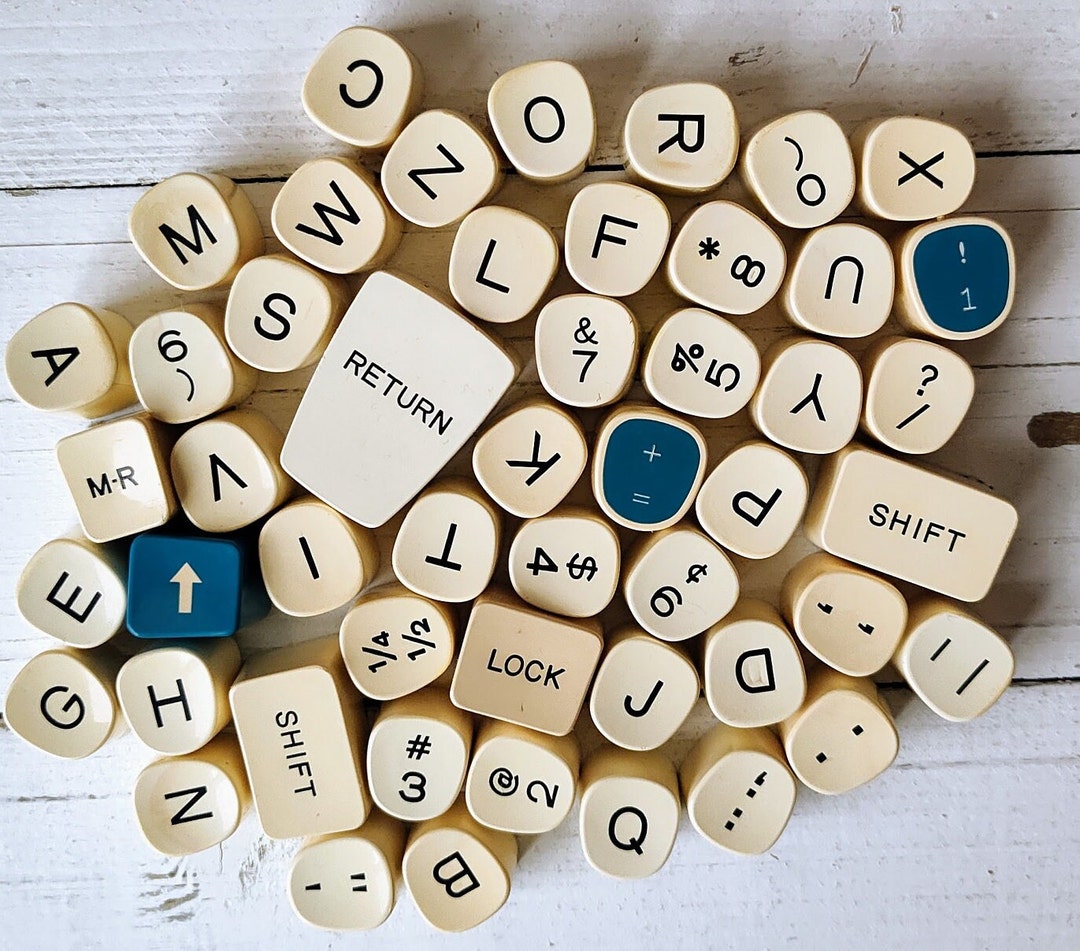 Vintage Typewriter Keys, Smith-corona Model 250 Mark II, Electric ...