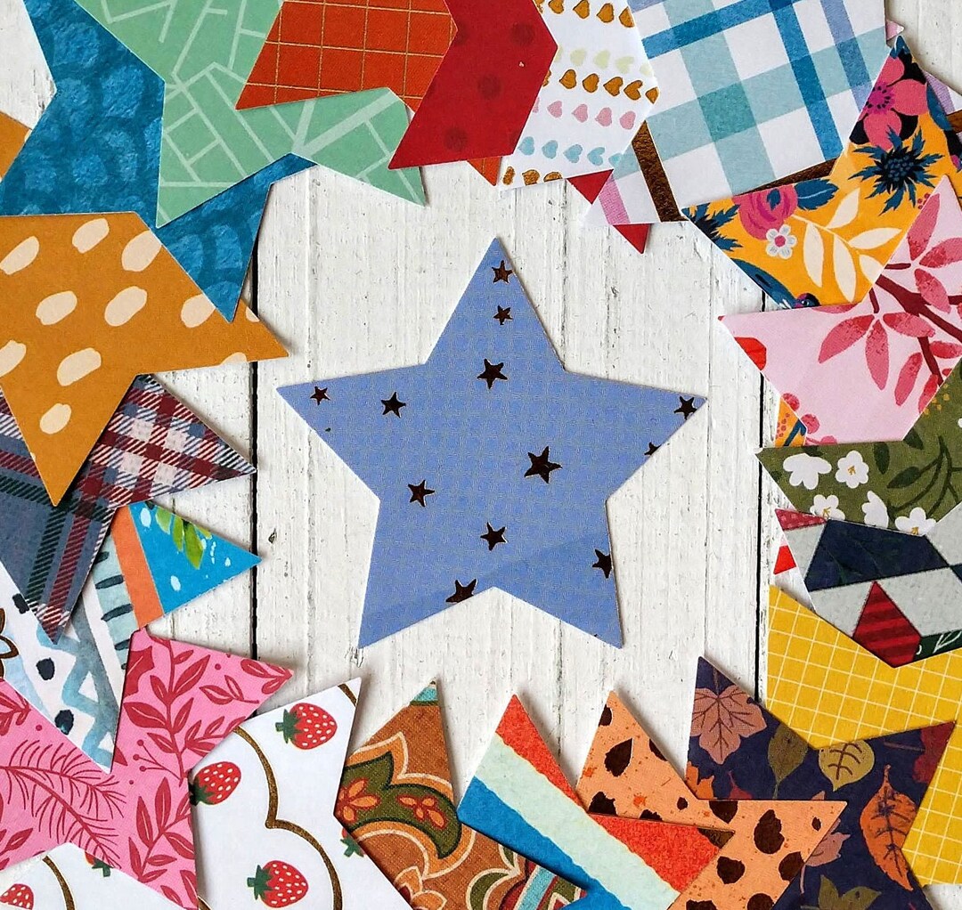Patterned Star Cutouts: Craft Projects, Party & Table Decor, Card ...